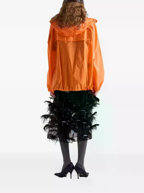 Prada Re-nylon Rain Jacket - Orange