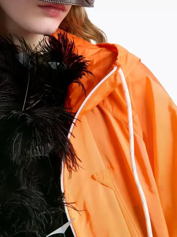 Prada Re-nylon Rain Jacket - Orange