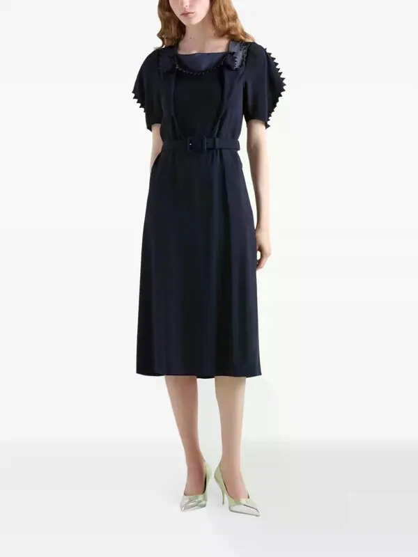 Prada Satin-crepe Midi Dress