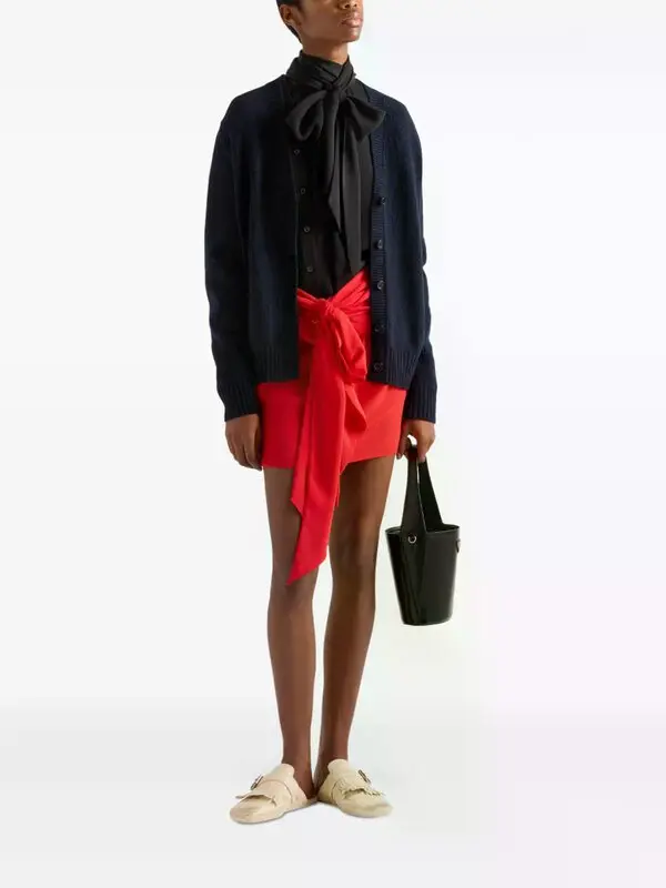 Prada Marocain Shirt - Black