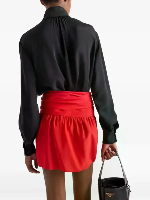 Prada Marocain Shirt - Black
