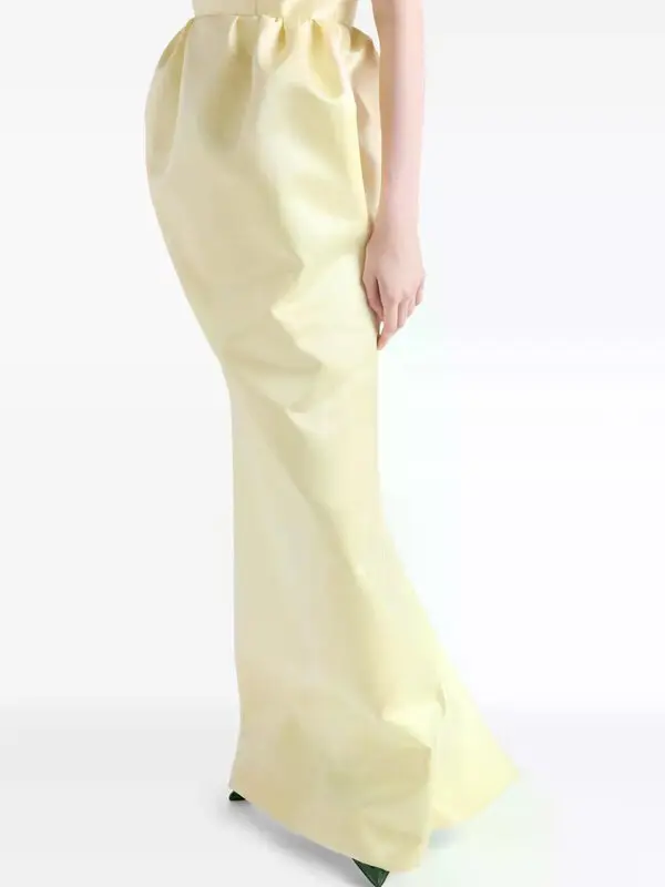 Double Satin Maxi Dress - Yellow, image 6 of 6