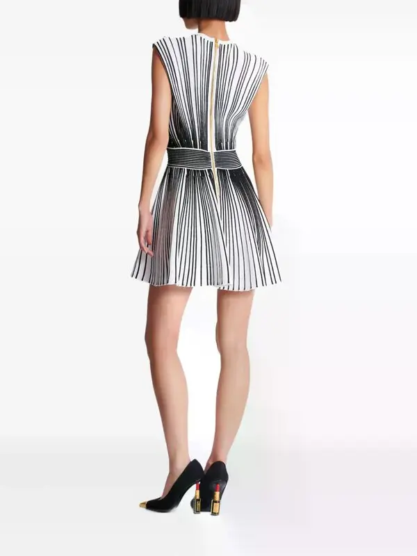 Balmain Flared Knitted Dress