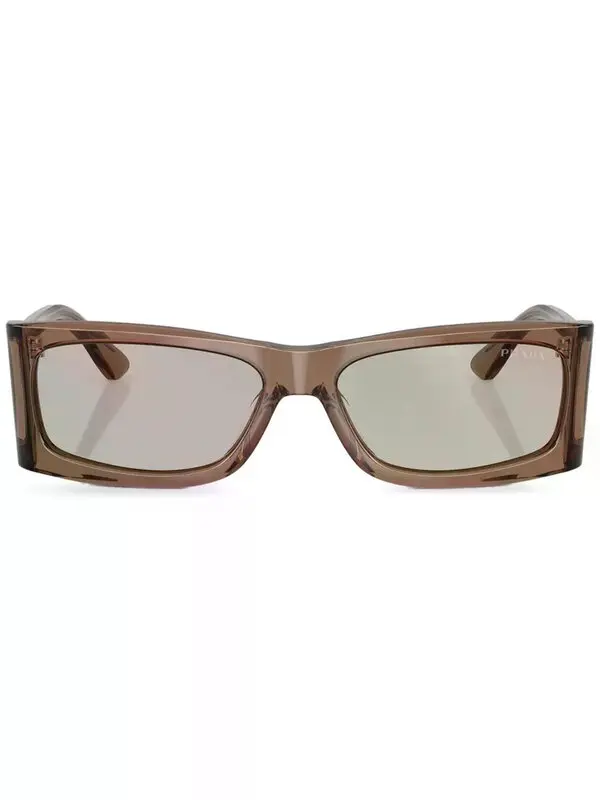 Prada Rectangle Frame Sunglasses - Brown