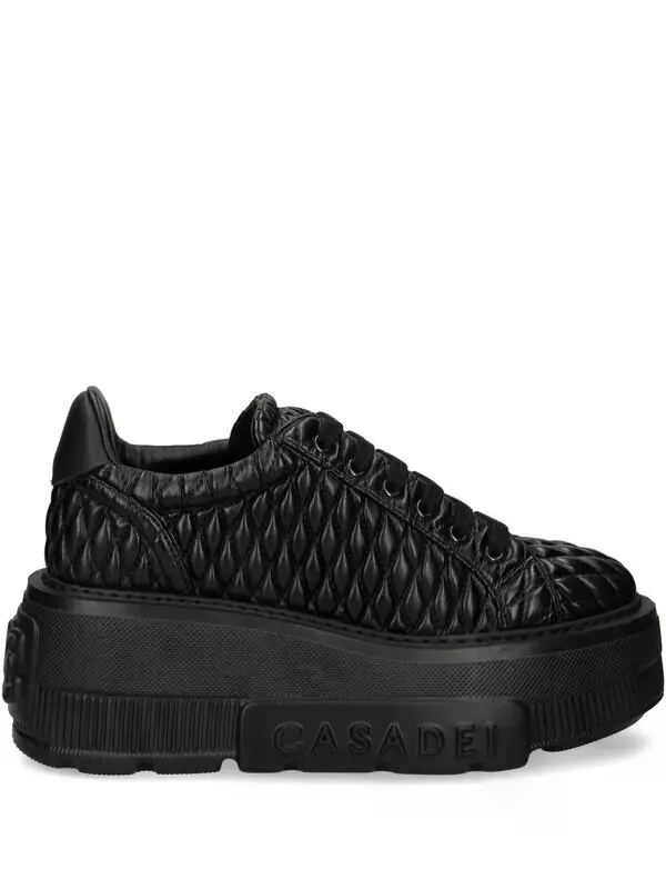 Casadei Quilted Low Top Sneakers