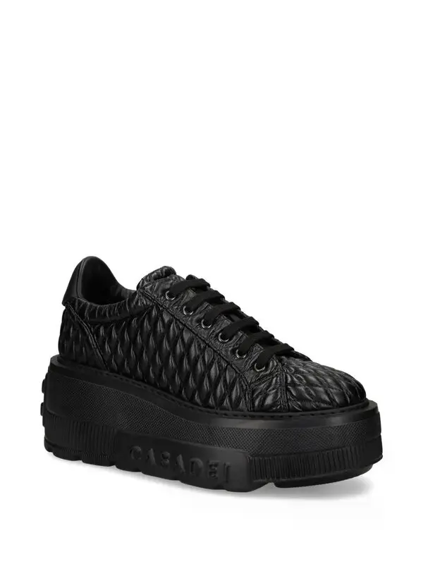Casadei Quilted Low Top Sneakers