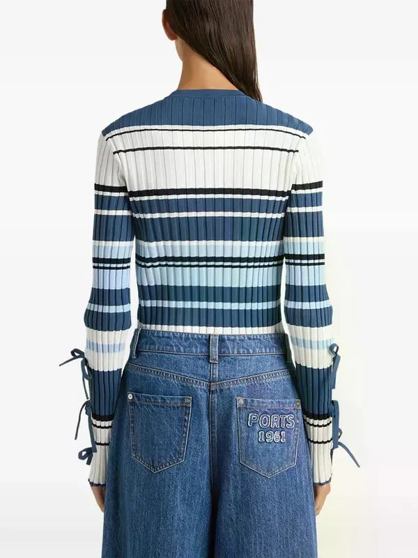 Ports 1961 Striped Cardigan