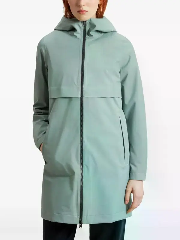 Woolrich Light Stretch Parka Coat - Green