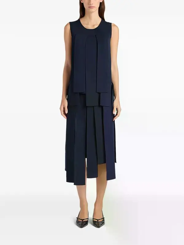 Ports 1961 Pleated Asymmetric Skirt