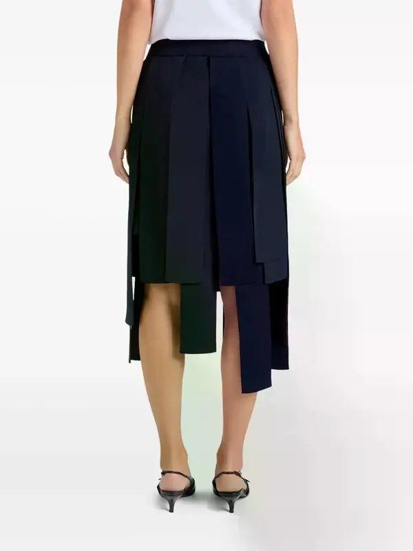 Ports 1961 Pleated Asymmetric Skirt