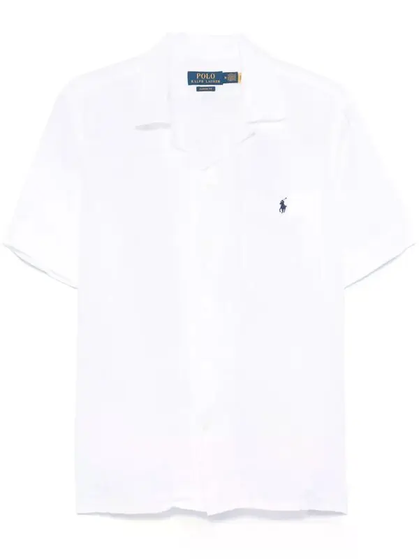 Ralph Lauren Linen Shirt White Editorialist