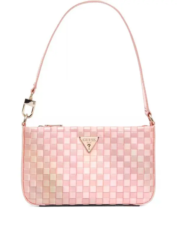 Guess Logo-plaque Shoulder Bag - Pink