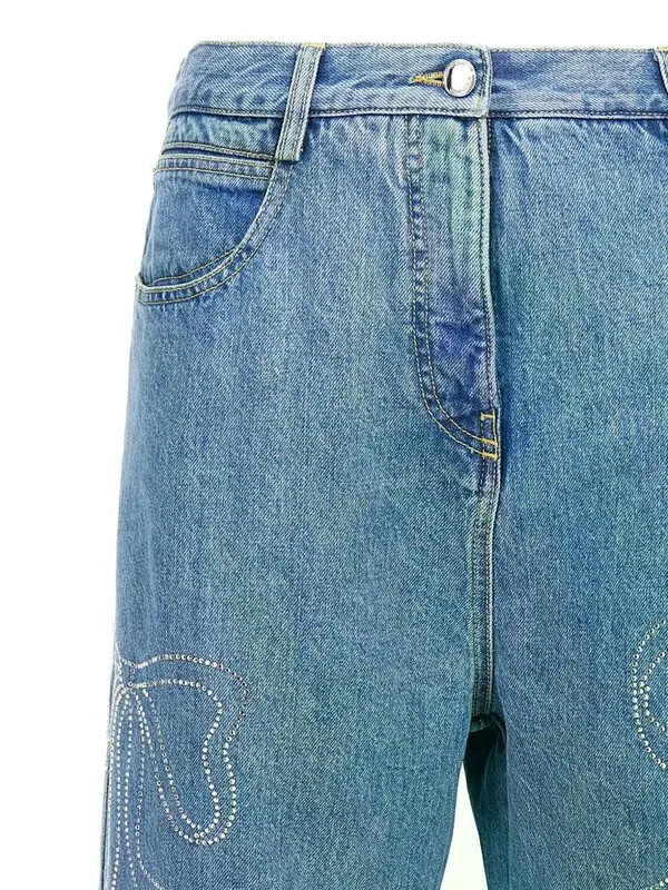 Mach & Mach Crystal-embellished Jeans
