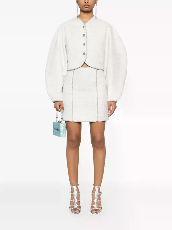 ROTATE BY BIRGER CHRISTENSEN Bouclé Mini Skirt