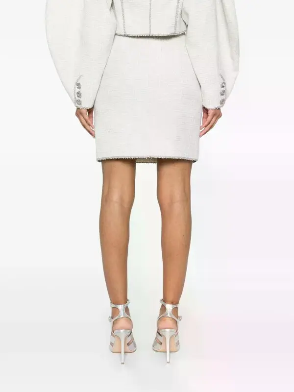 ROTATE BY BIRGER CHRISTENSEN Bouclé Mini Skirt