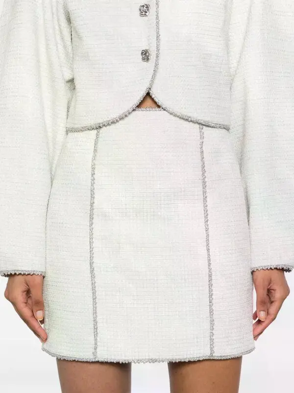 ROTATE BY BIRGER CHRISTENSEN Bouclé Mini Skirt