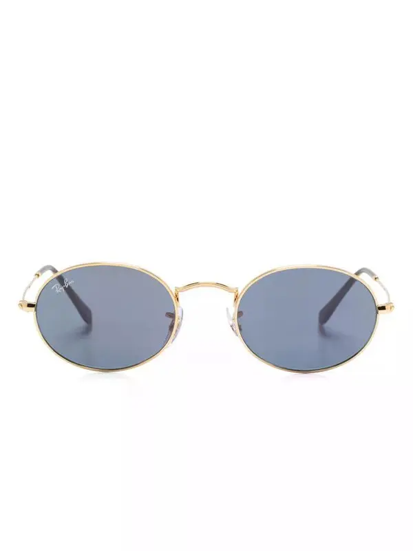 Ray-ban Oval-frame Sunglasses - Gold