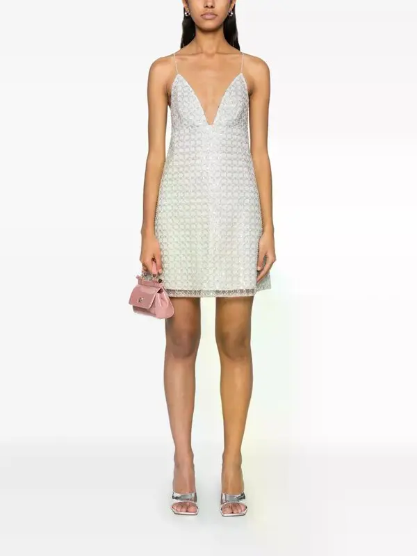 ROTATE BY BIRGER CHRISTENSEN Beaded A-line Mini Dress