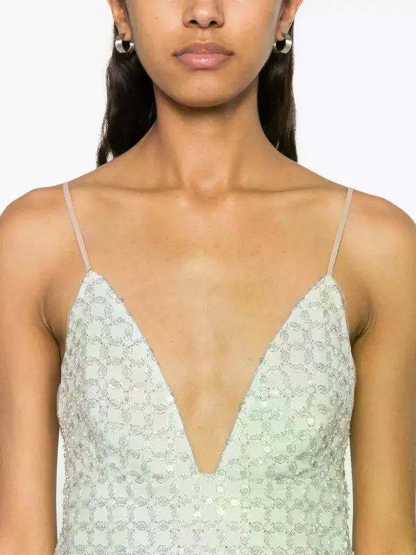 ROTATE BY BIRGER CHRISTENSEN Beaded A-line Mini Dress