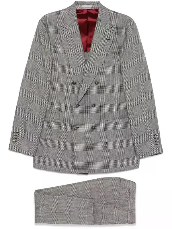 Brunello Cucinelli Prince Of Wales-check Suit