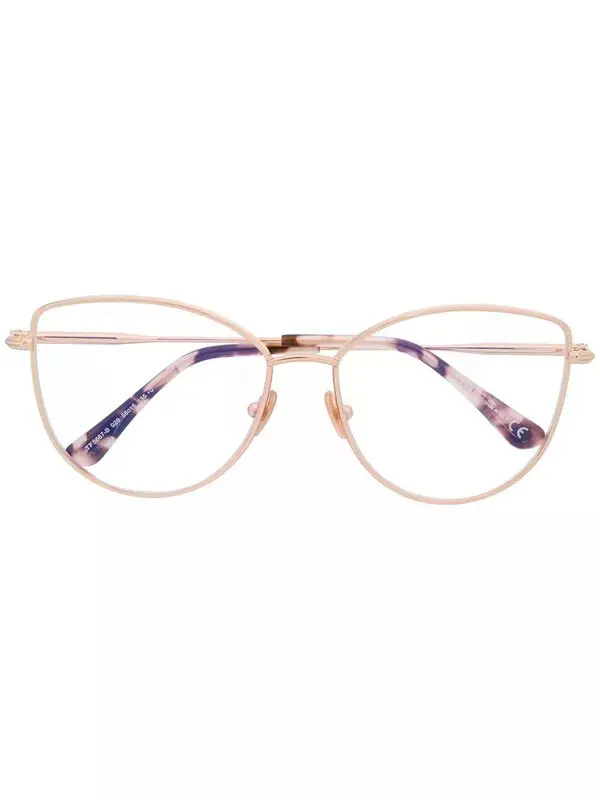 TOM FORD Cat-eye Frame Glasses - Brown