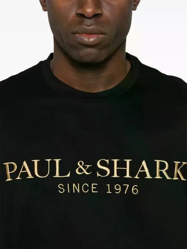 Paul & Shark Logo-embroidered T-shirt