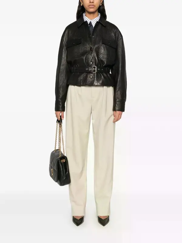 Saint Laurent Wool Trousers - Neutrals