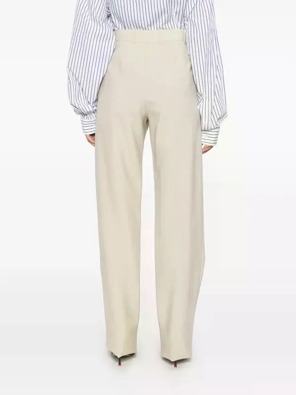 Saint Laurent Wool Trousers - Neutrals