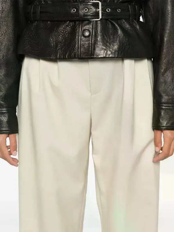 Saint Laurent Wool Trousers - Neutrals