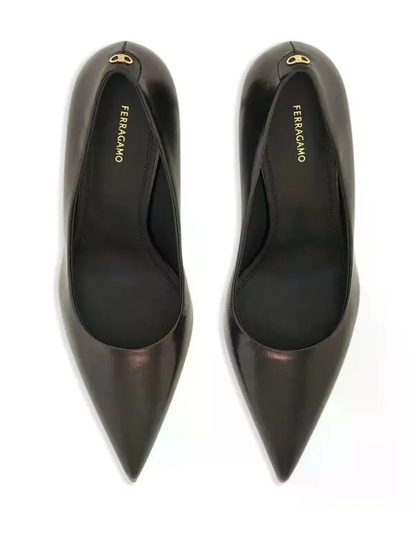 FERRAGAMO 70mm Double Gancio Pumps