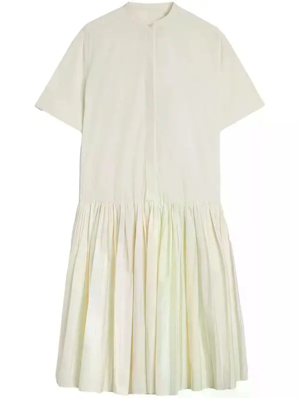 JIL SANDER Cotton Shirt Dress - Neutrals