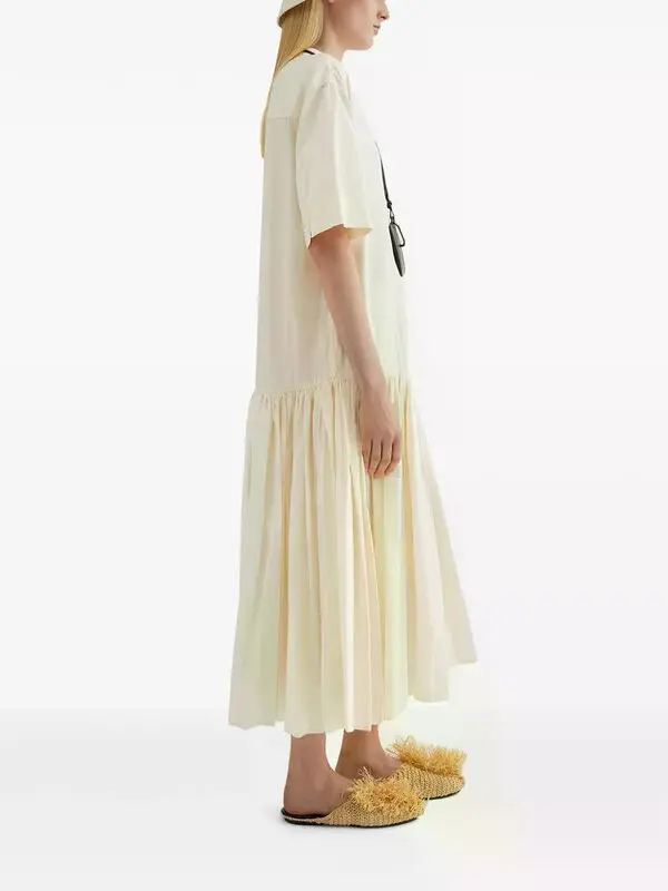 JIL SANDER Cotton Shirt Dress - Neutrals