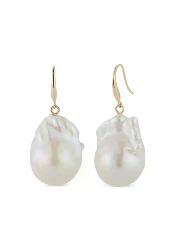 Mateo 14k Yellow Gold Pearl Drop Earrings - Neutrals