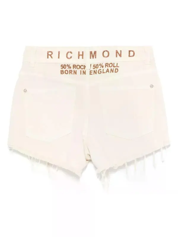 John Richmond Frayed-hem Shorts