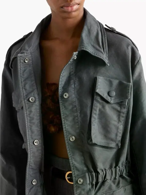 Prada Cotton Safari Jacket - Grey