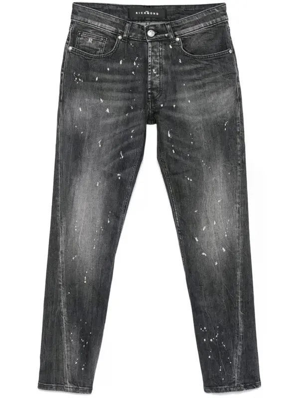 John Richmond Splattered Jeans