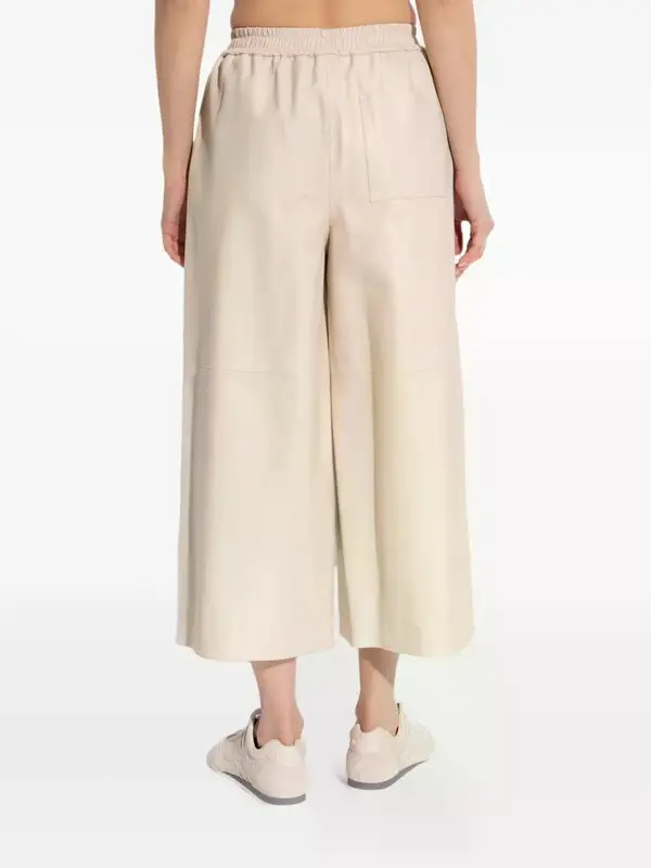 Loewe Cropped Leather Trousers