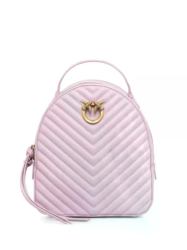 Pinko Leather Backpack - Pink