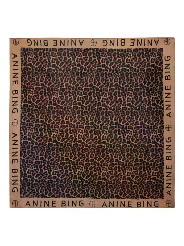ANINE BING Eliza Leopard-print Sarong - Brown