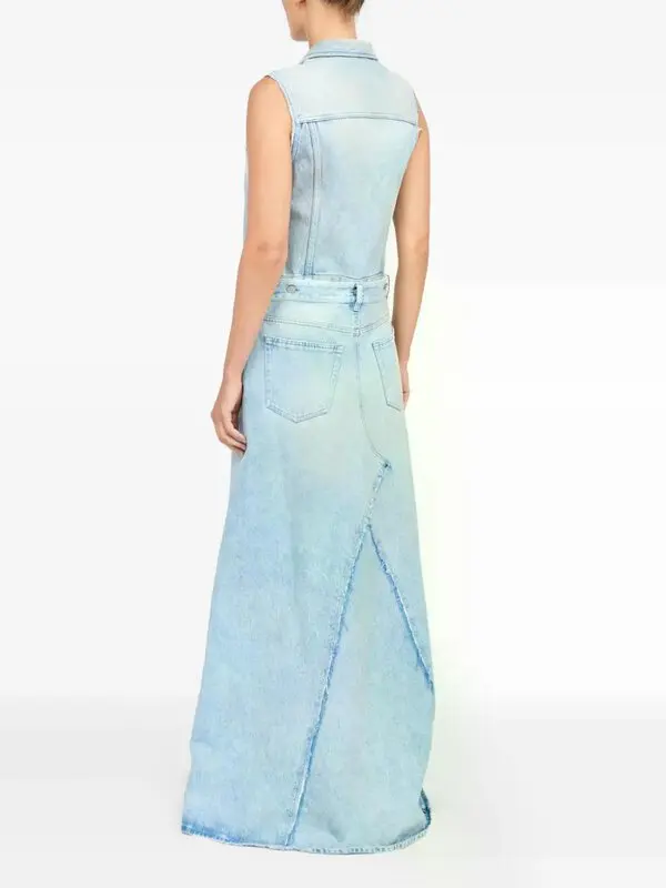 Buy MAISON MARGIELA Denim Maxi Dress - Blue At 49% Off | Editorialist