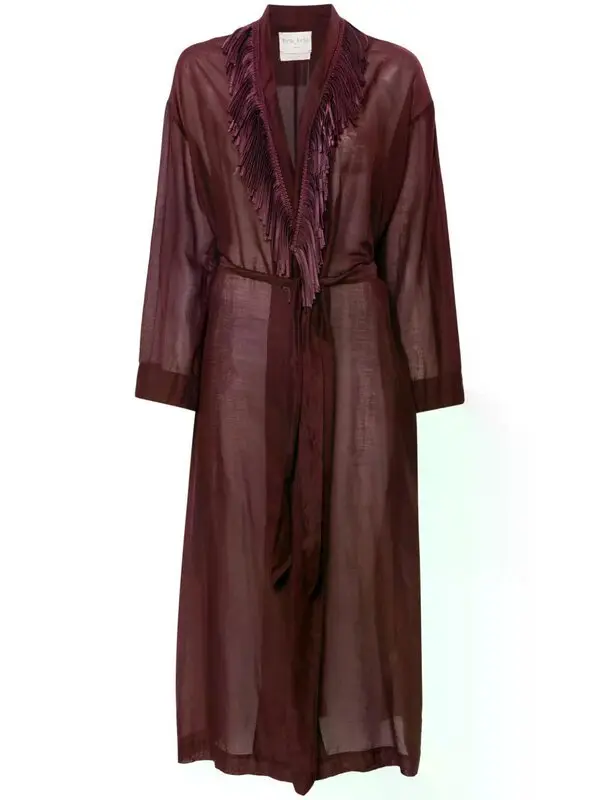 FORTE_FORTE Fringed-detailing Coat