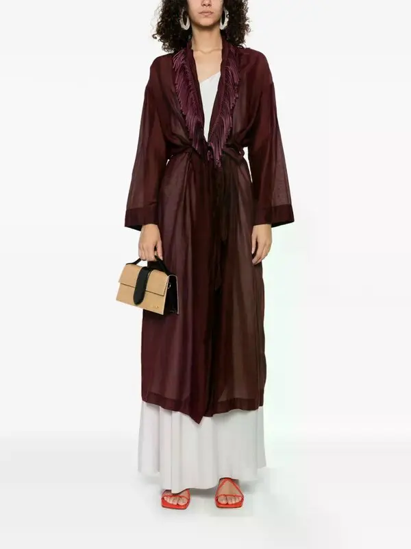 FORTE_FORTE Fringed-detailing Coat