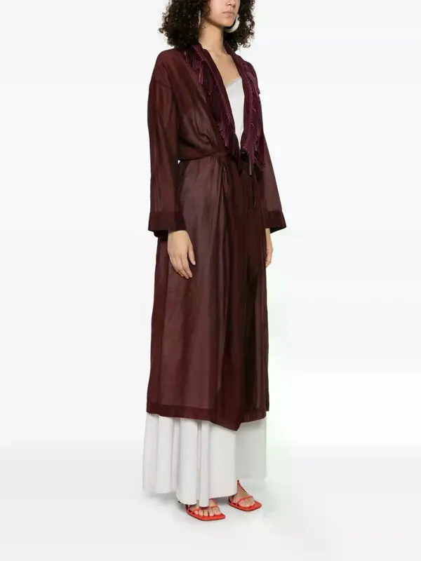 FORTE_FORTE Fringed-detailing Coat
