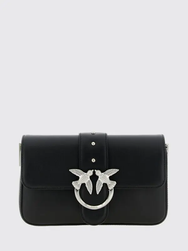 Pinko Mini Bag With Clasp Detail - Black