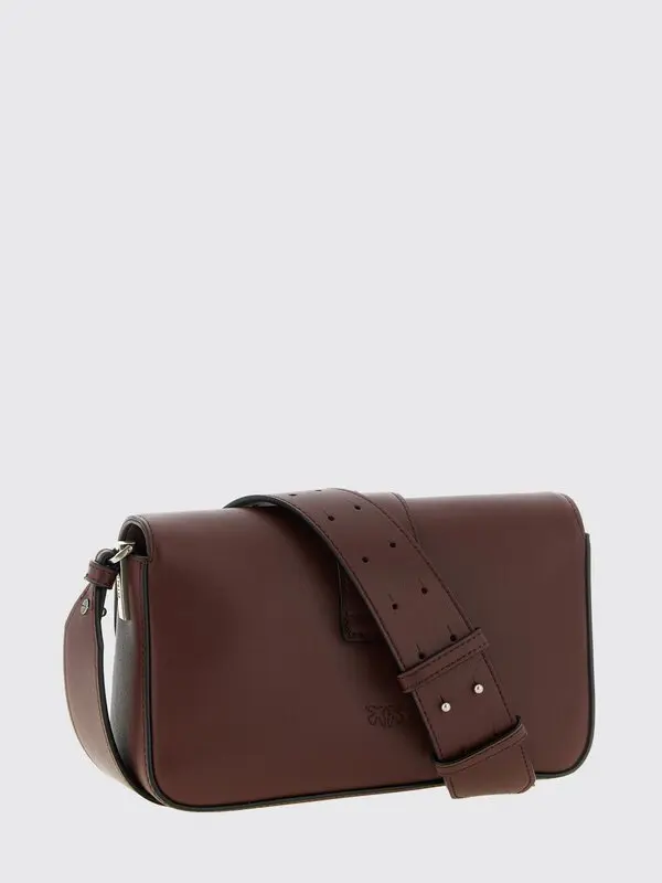 Pinko Mini Bag With Clasp Detail - Burgundy