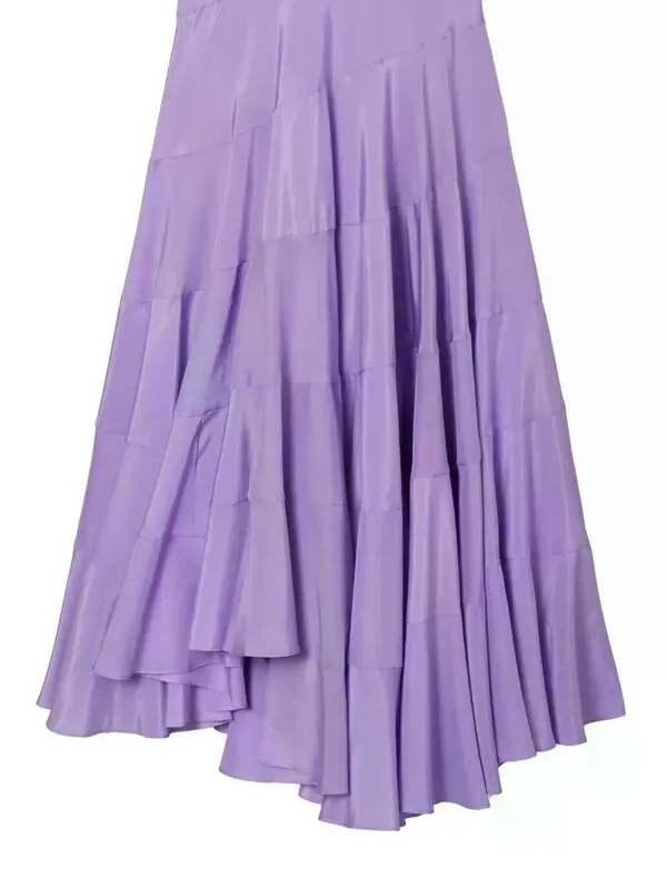 Tory Burch Pleated Midi Dress - Purple