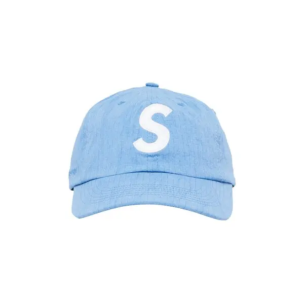 Supreme Cordura Ripstop 6-panel Cap With S Logo - Blue