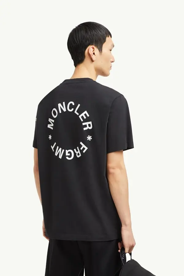 MONCLER Tシャツ XXL ブラック【新品未着用】 Moncler X Frgmt X Frgmt Maxi Logo Cotton T-Shirt - Black