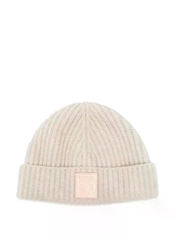 Loewe Cashmere Beanie - Neutrals