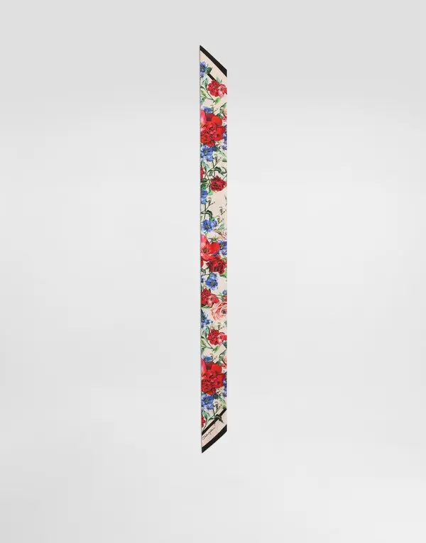 Dolce & Gabbana Floral- Twill Headscarf - Print